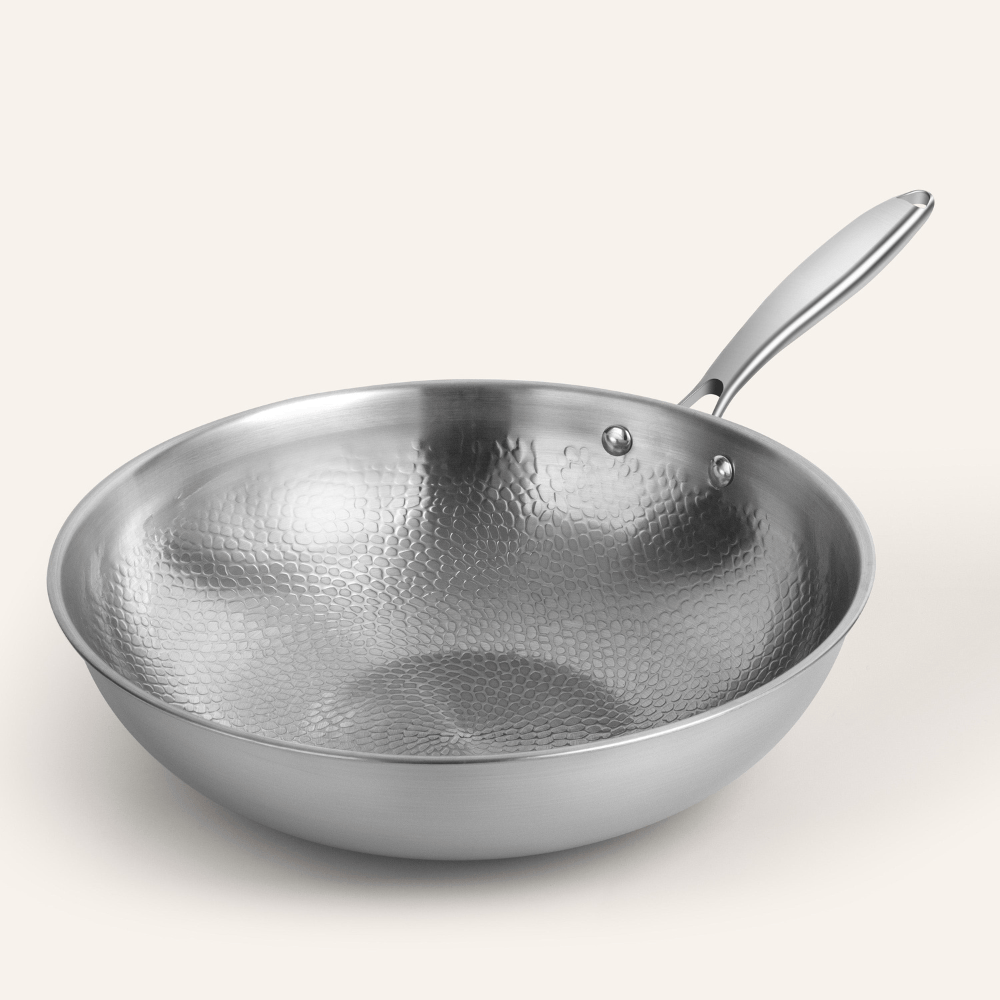 Apex Titanium Hammered Wok Pan